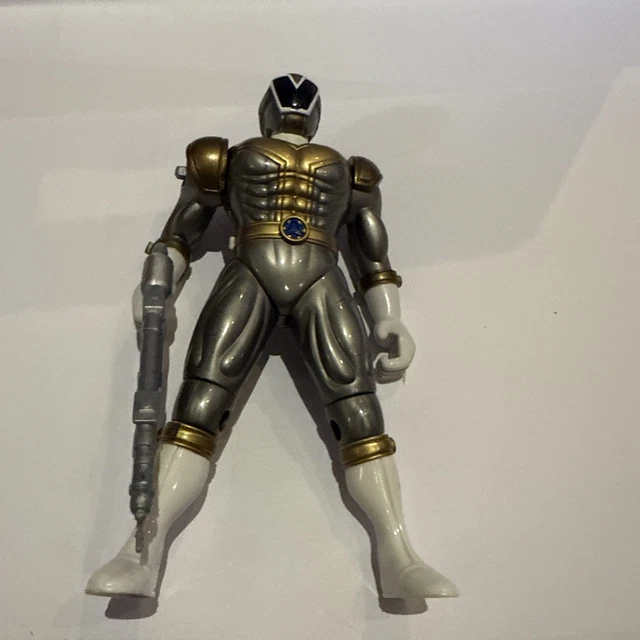 VINTAGE 1999 BANDAI Power Rangers Lightspeed Rescue Titanium Ranger 5 ...