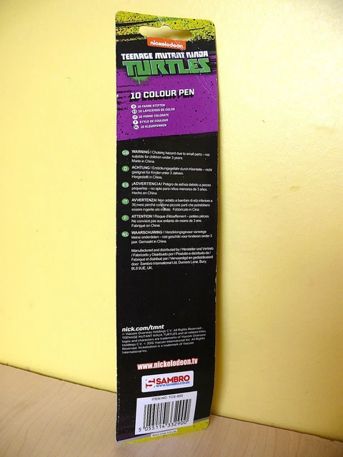 NICKELODEON TMNT TEENAGE Mutant Ninja Turtles 10-in-1 Colour Pen £2.99 ...