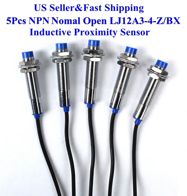 5PCS LJ12A3-4-Z/BX NPN Nomal Open Inductive Proximity Sensor Switch ...