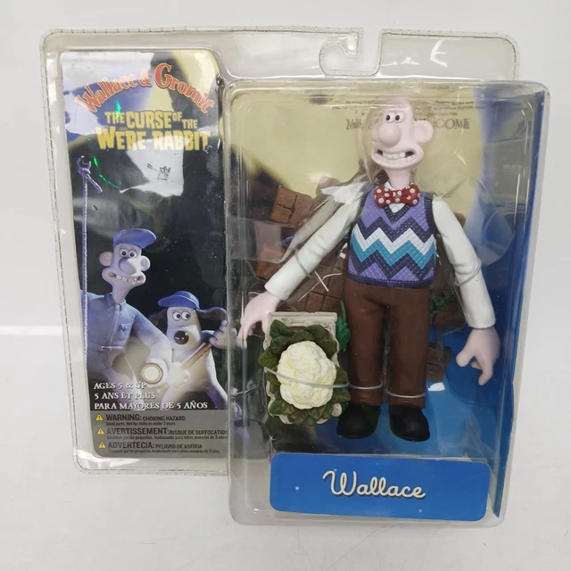 WALLACE & GROMIT Curse Of The Were Rabbit Wallace Figure Sealed ...