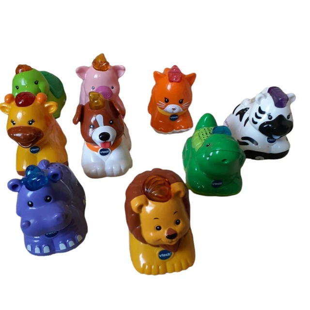 VTECH GO GO Smart Wheels Zoo Farm Animals Lot of 9 Lights & Sounds All ...