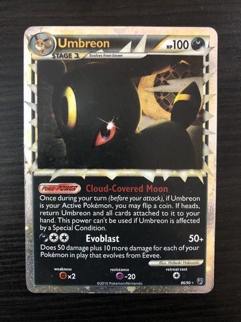 CARTE POKEMON UMBREON Prime HGSS Unundaunted 86/90 Holo Ultra Rare 2010 ...