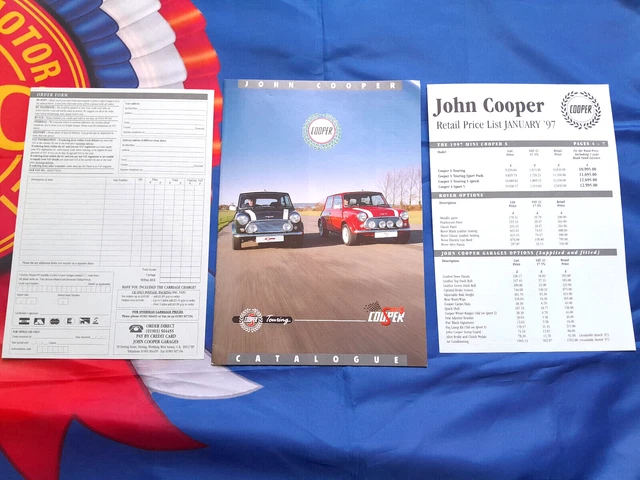 CLASSIC MINI JOHN Cooper Garages Genuine Mpi Brochure Rare S Works ...