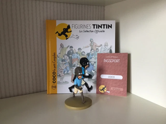 FIGURINE TINTIN COLLECTION Officielle Numero 110 COCO moulinsart Hergé ...