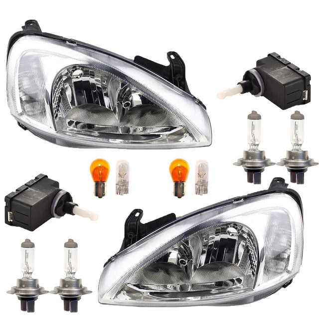 SCHEINWERFER LINKS RECHTS passend für Opel Corsa C mit Stellmotor ...