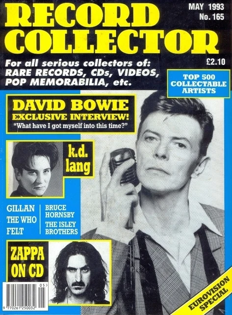 RECORD COLLECTOR MAGAZINE, May 1993. David Bowie, etc. GC. Free UK Post ...