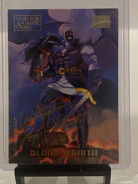 1994 MARVEL MASTERPIECES Gold Foil Signature Series Blood Wraith #14 ...