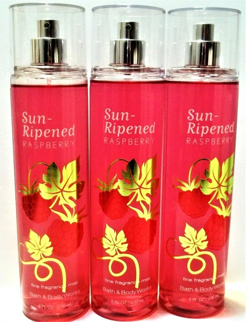 BATH BODY WORKS SUN-RIPENED RASPBERRY Fine Fragrance Mist, 8 oz/236 mL ...