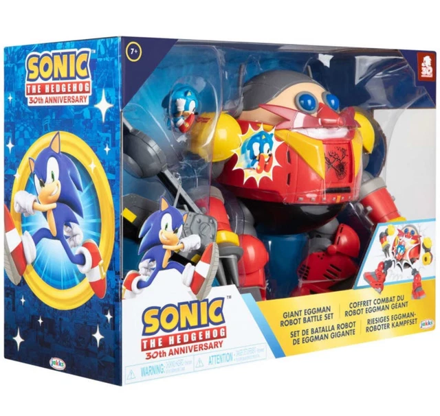 SONIC THE HEDGEHOG Giant Eggman Robot Battle Set Boys Girls Gift Set ...