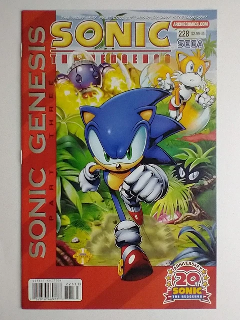 ARCHIE COMICS SONIC The Hedgehog #228 20th Anniversary Issue VF+ 8.5 £ ...