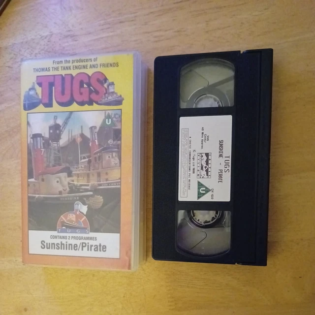 TUGS 'SUNSHINE/PIRATE' VIDEO VHS U Cert 1988 Children Kids Boats £40.49 ...