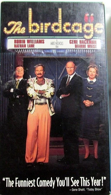 THE BIRDCAGE (1996) VHS Robin Williams Gene Hackman gay cabaret owner ...
