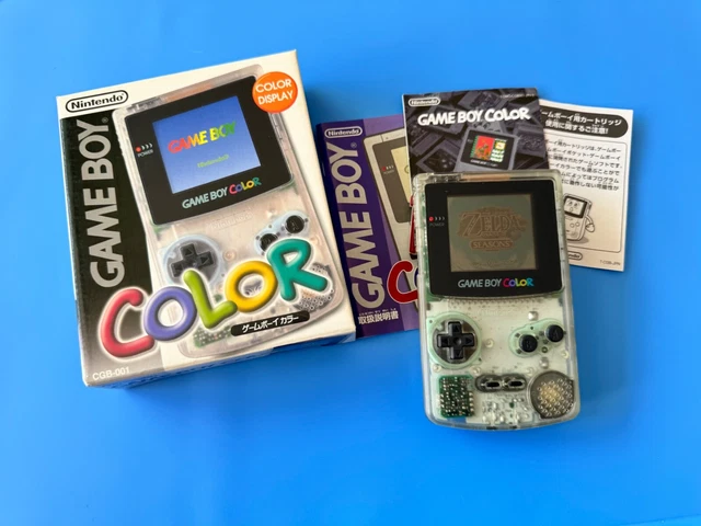 GAME BOY COLOR Transparent in BOX 100% original Nintendo Complete EUR ...