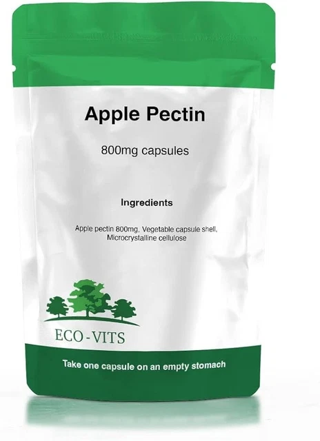 ECO-VITS APPLE PECTIN (800MG) CAPS. Recyclable Packaging. £5.99 ...