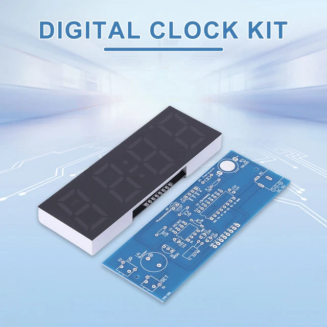 E 4 Digit Diy Led Digital Clock Kit Usb Powered Electronic Clock Kitred Eur 1042 Picclick Fr