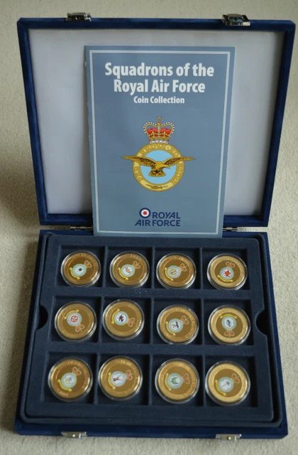 RAF SQUADRONS OF the Royal Air Force Coin Collection Full set 36 ...