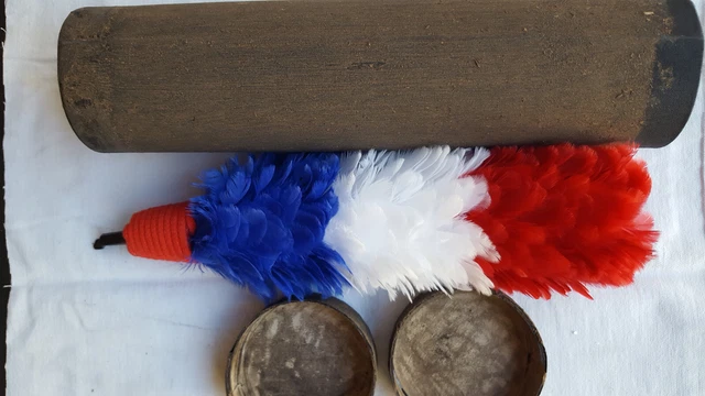 PLUMET TRICOLORE DE gendarme et sa boite XIX ième siècle ; EUR 50,00 ...