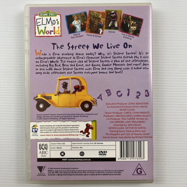 SESAME STREET ELMO'S World The Street We Live On! 35th Anniversary DVD ...