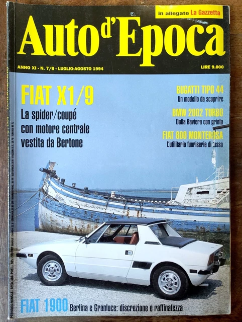 RIVISTA AUTO D'EPOCA 1994 Fiat X19 Filobus BMW Ayrton Senna Leggere ...