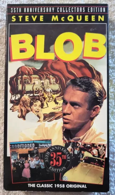 THE BLOB VHS 1995 (1958) 35th Anniversary Collector's Edition Steve McQueen $12.59 - PicClick CA