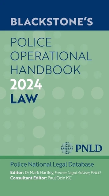 BLACKSTONE'S POLICE OPERATIONAL Handbook 2024 by PNLD Police National ...