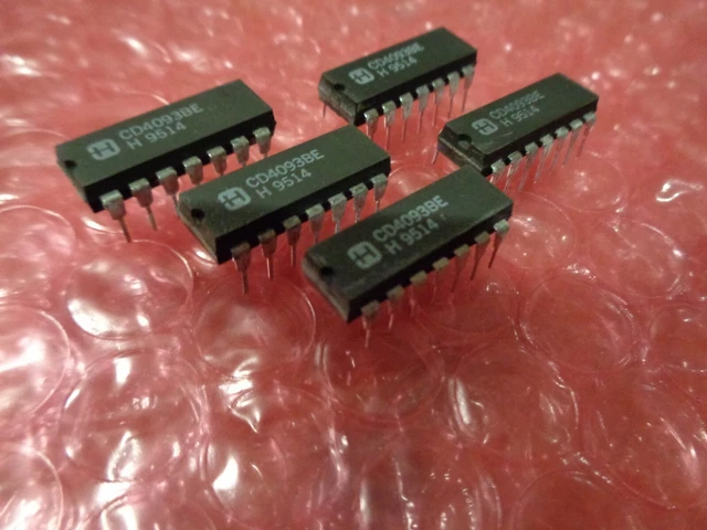 TEXAS INSTRUMENTS, HARRIS CD4093BE IC's DIP14 UK STOCK x5pcs £5.88 - PicClick UK