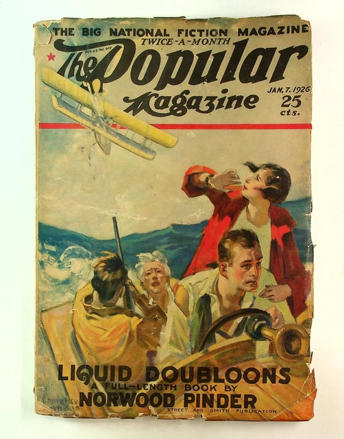 POPULAR MAGAZINE PULP Jan 1926 Vol. 78 #6 VG- 3.5 £11.17 - PicClick UK