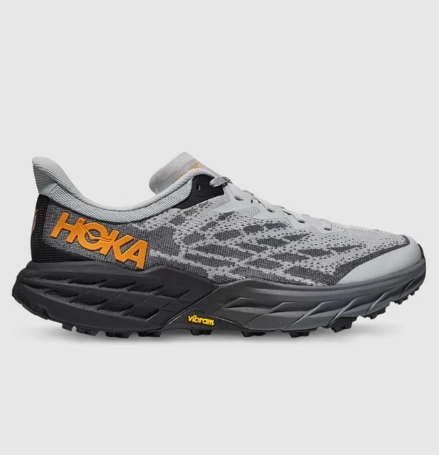 HOKA SPEEDGOAT 5 Mens Trail Runners (D Standard) (Harbor Mist/Black ...