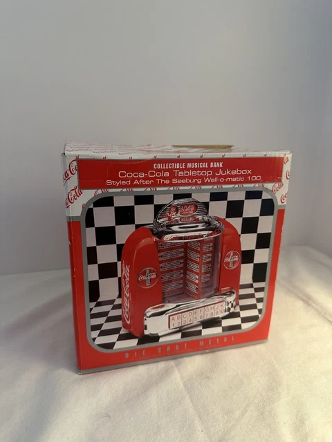 VINTAGE COCA-COLA TABLETOP Jukebox Collectible Musical Bank Seeburg ...