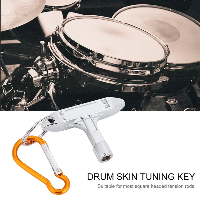 DRUM SKIN TUNING Key Square Socket Con Carabiner Strumento Musicale ...