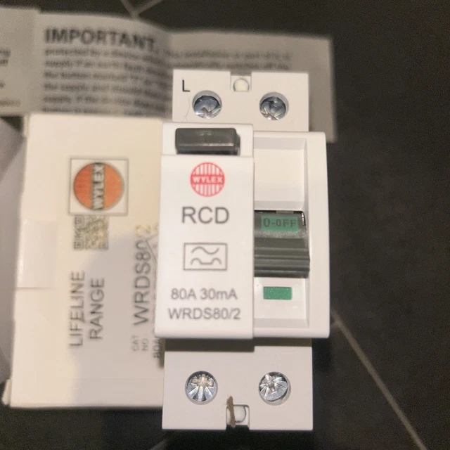 WYLEX 80A 30MA Type A RCD 2 Pole Module (WRDS80/2) £16.13 - PicClick UK