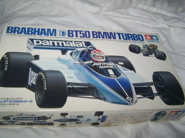 TAMIYA KIT BRABHAM BT50 BMW Turbo 1:20 scale Model Car unmade boxed £52 ...