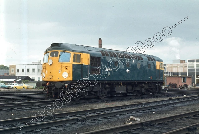 35MM ORIGINAL COLOUR SLIDE OF CLASS 26 LOCO AT HAYMARKET SHED IN SUMMER ...