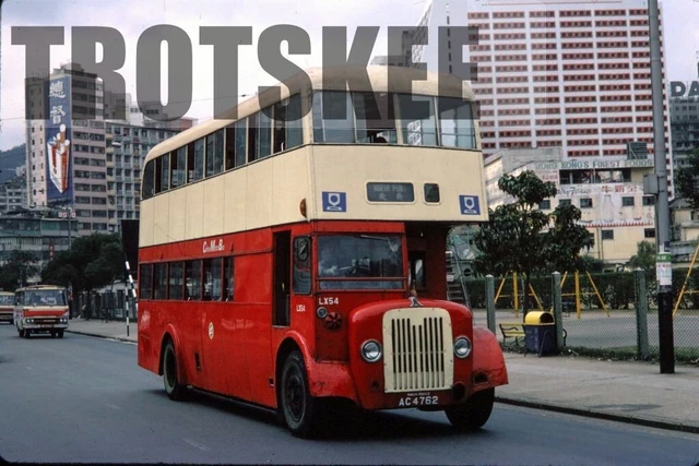 35MM SLIDE HONG KONG CMB China Motor Bus Daimler CVG5 LX54 AC4762 1976 ...