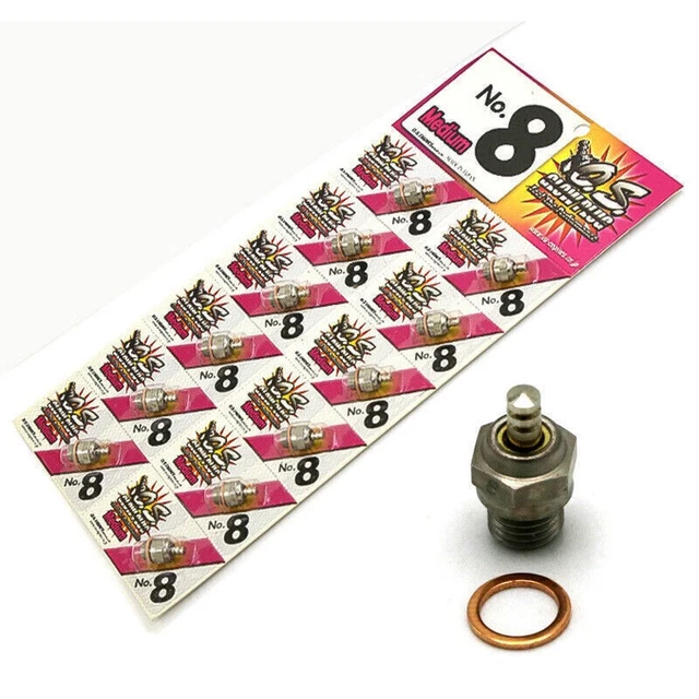 OS GLOW PLUG No.8 Standard Glow Plug Spark Medium For RC Car Truck ...