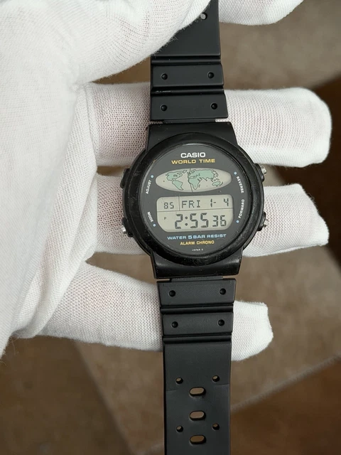 RARE VINTAGE CASIO World Time W-60U Men’s Digital Sports Watch JDM ...