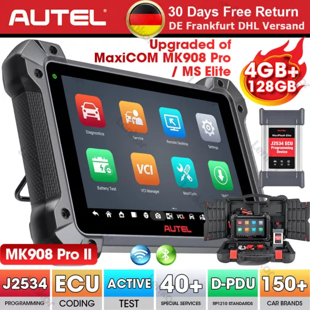 AUTEL MAXICOM MK908P II MaxiSys MS908S PRO Elite OBD2 ECU Programmation ...
