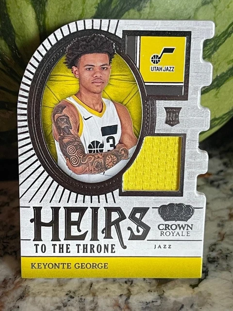 2023-24 PANINI CROWN Royale Keyonte George Heirs to the Throne patch ...