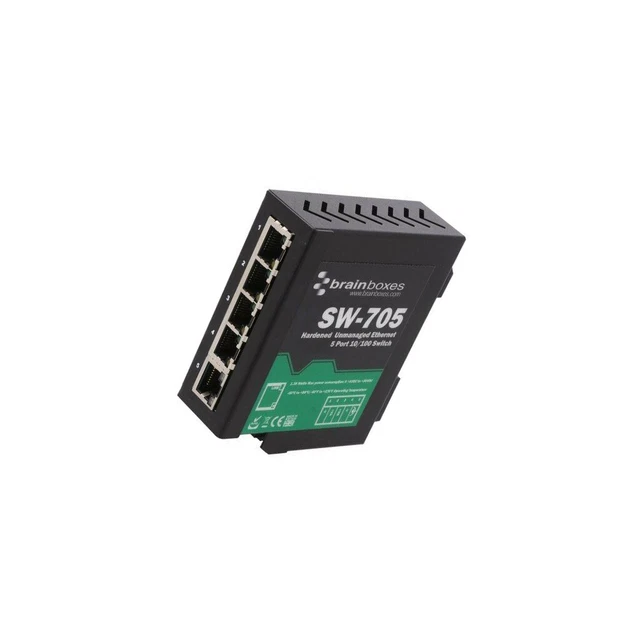 SW-705 INDUSTRIAL MODULE: Switch Ethernet Unmanaged Port Count: 5 RJ45 ...