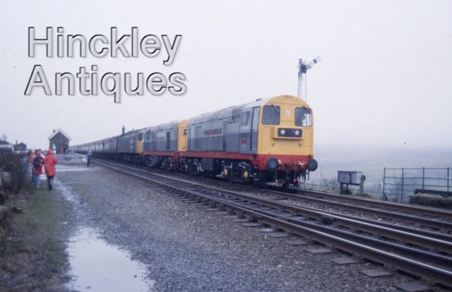 35MM SLIDE BR British Rail Diesel Loco Class 20 20095 & 906 47422 ...