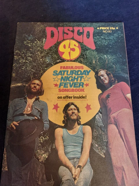 VINTAGE DISCO 45 Magazine JULY 1978 #93 Bee Gees Billy Joel Stones ...
