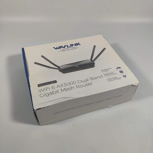 WAVLINK WI-FI 6 AX3000 Dual Band Mesh Router 802.11ax MU-MIMO for ...
