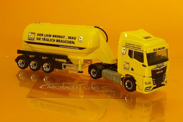 HERPA 314534 MAN TGX GM Silo Melmer Friends on the Road 1:87 NEU EUR 42 ...