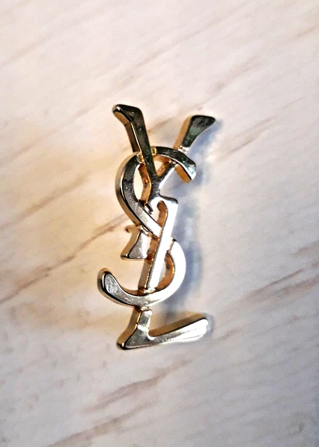 1 PIN'S PARFUM YVES SAINT LAURENT logo YSL doré / Mode France PERFUME ...
