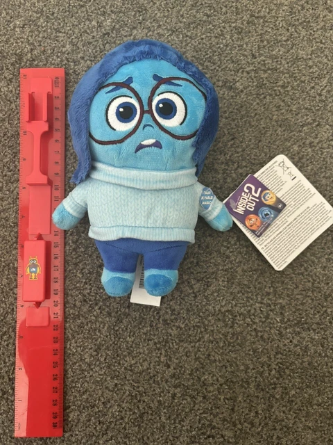 DISNEY PIXAR JUST Play Inside Out 2 Genuine Talking Sadness Small Plush ...