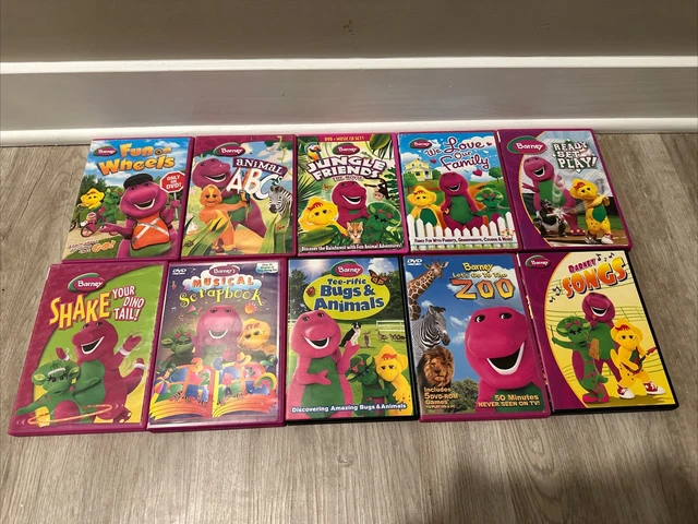 BARNEY DVD LOT of 10! Animal ABC, Jungle Friends, Musical Scrapbook £38 ...