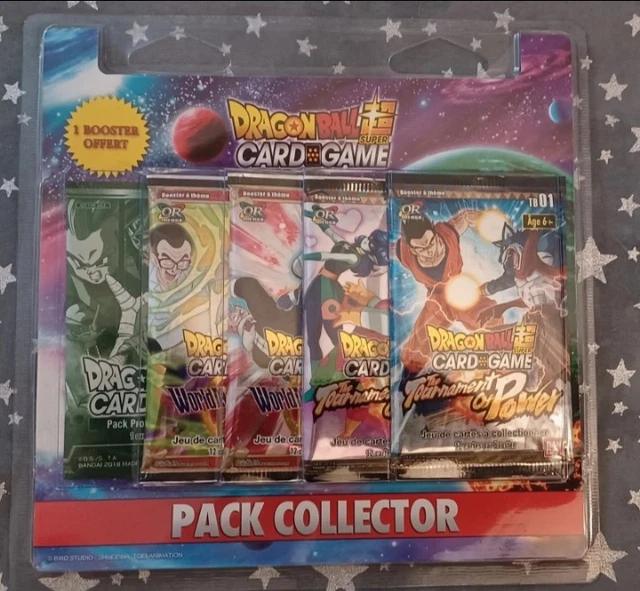DRAGON BALL SUPER Card Game - Pack Collector 4 boosters: The Tournament ...