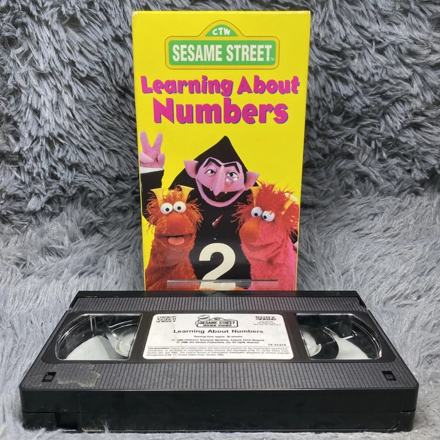 SESAME STREET LEARNING About Numbers VHS 1986 Educational Cartoon Count ...