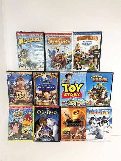 LOT OF 11 Kids Children DVD's Disney, Pixar, Dreamworks, SpongeBob FREE SHIPPING £33.48 ...