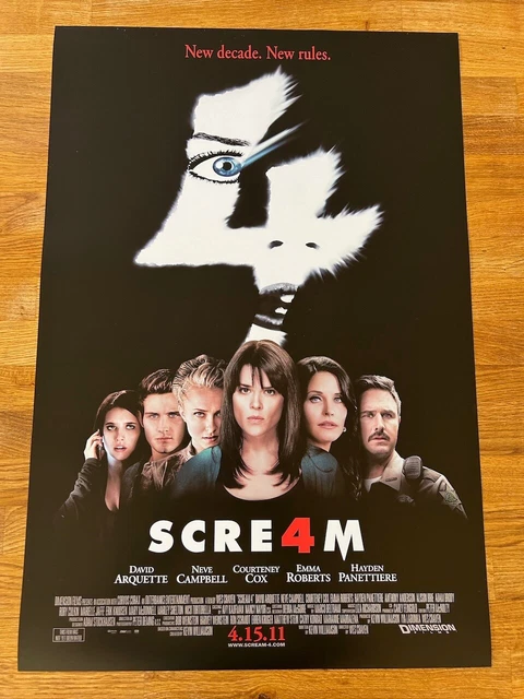 MOVIE POSTER SCREAM 4 430mm x 640mm (bit bigger than A2) £3.99 ...